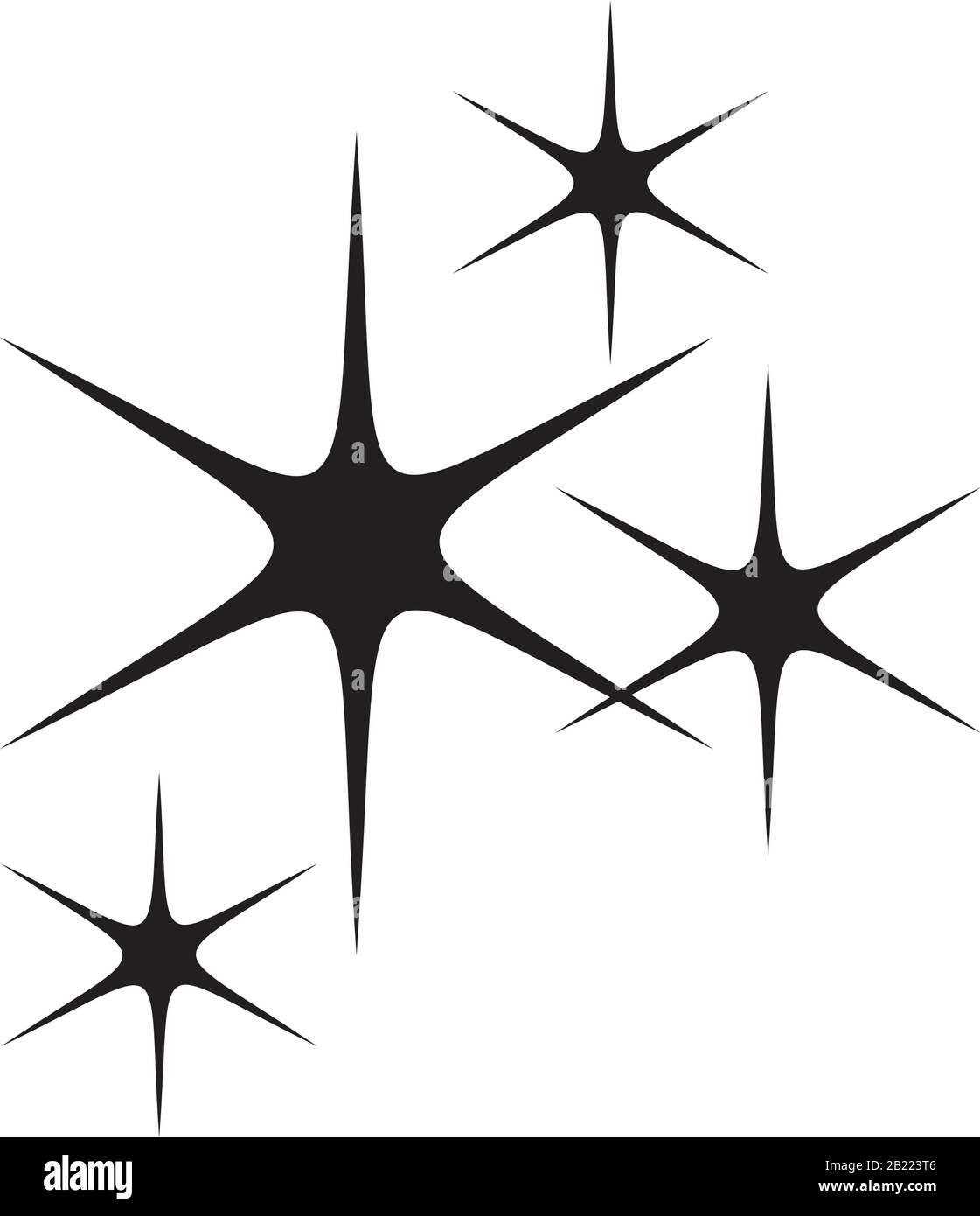 Sparkles Icon template black color editable. Sparkles Icon symbol Flat ...