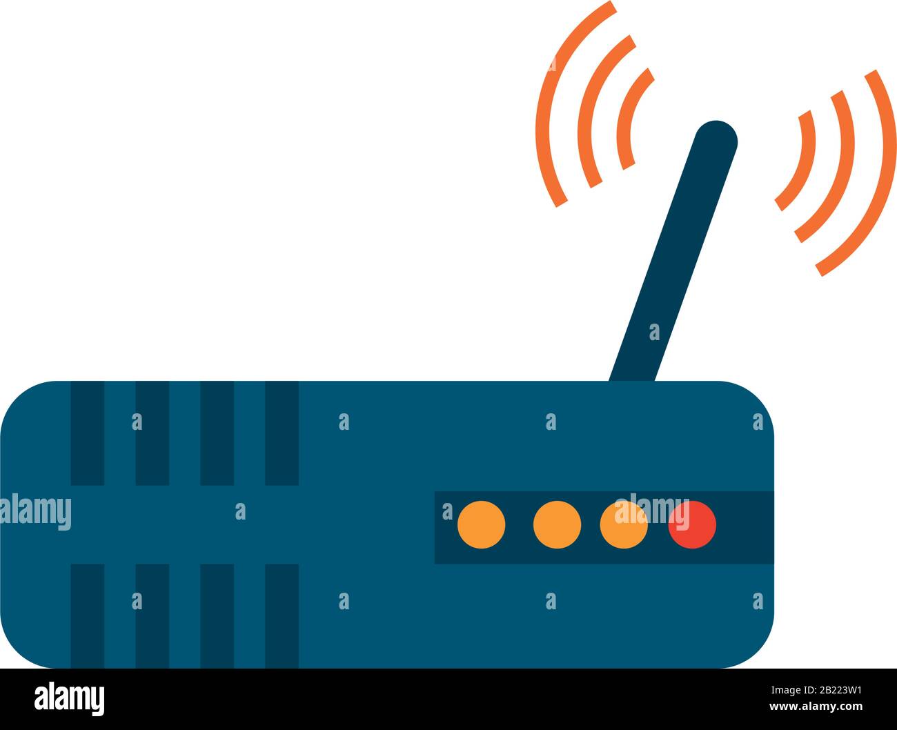 Wifi flat style icon design, Internet technology communication connection network wireless ...