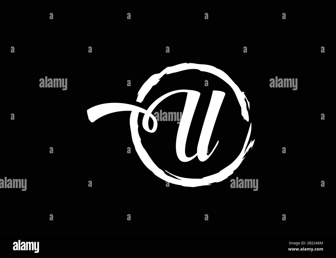 Script Letter U