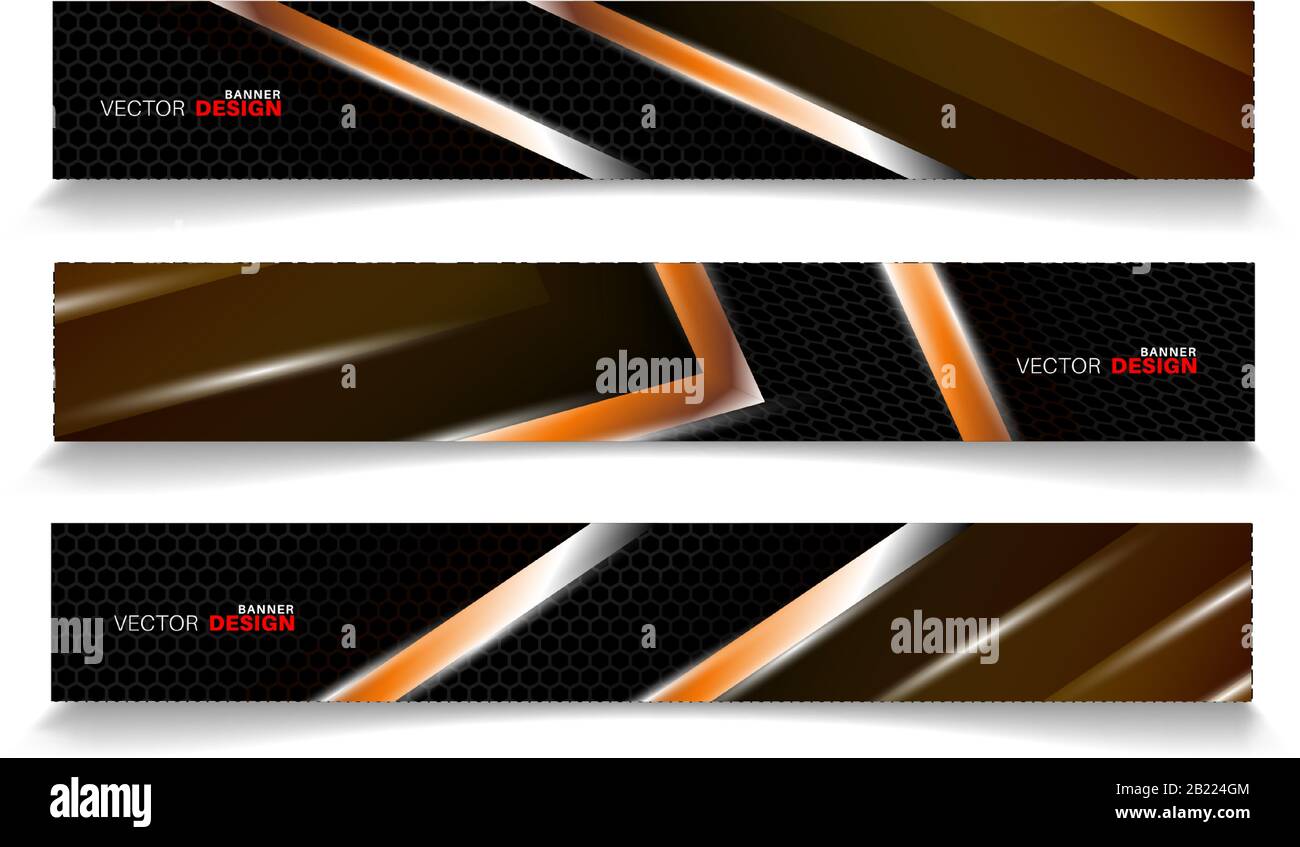 Collection of abstract geometric background banners. Can be used in any ...