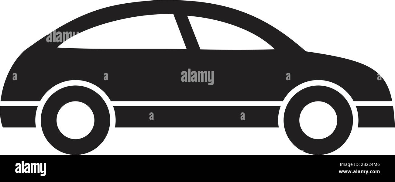 Car Icon template black color editable. Car icon symbol Flat vector ...