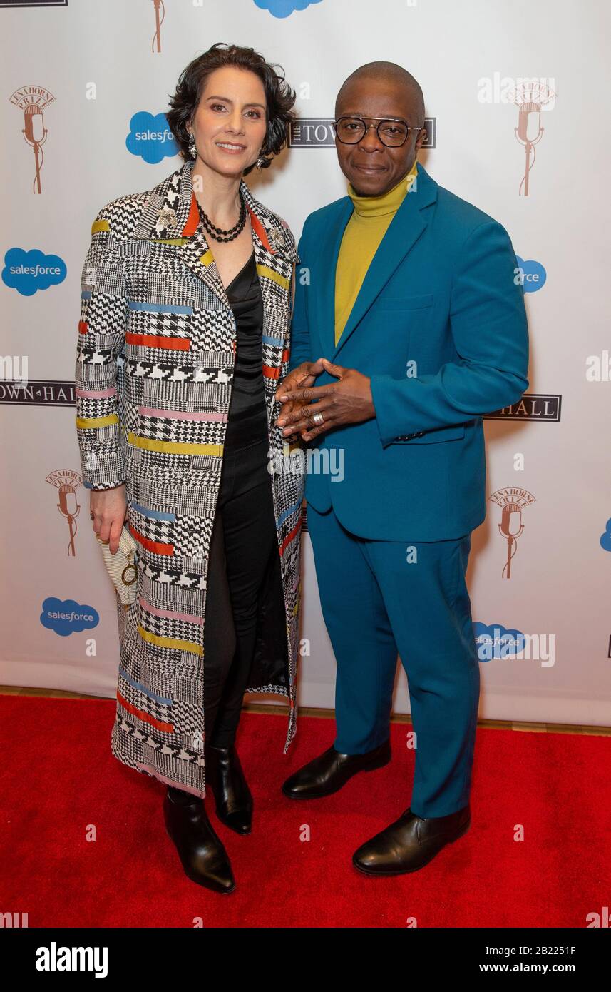 New York, NY - February 28, 2020: Guest and Yance Ford attend The Lena ...