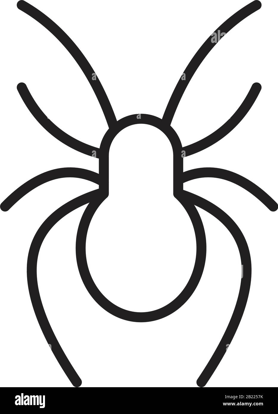 Spider Icon template black color editable. Spider Icon symbol Flat ...