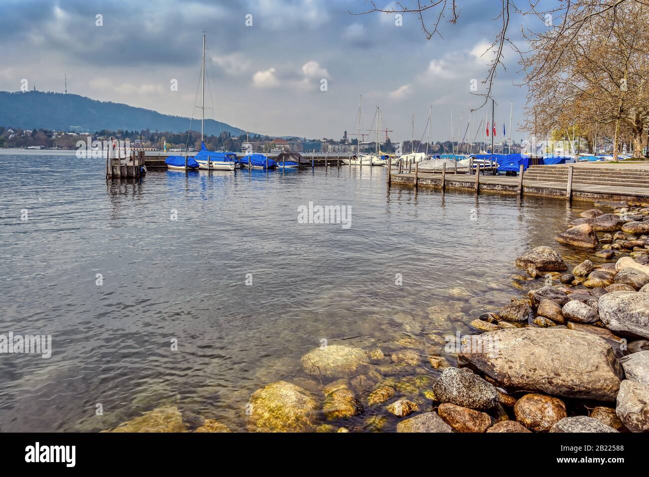 Lake Zurich in Switzerland in early spring Stock Photo - Alamy