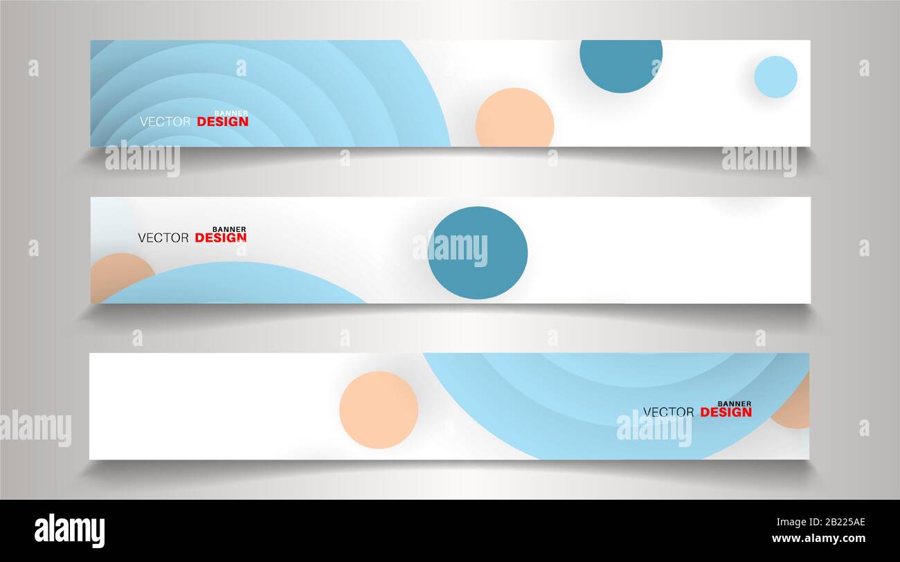 A set of modern vector banners with a rectangular design background ...