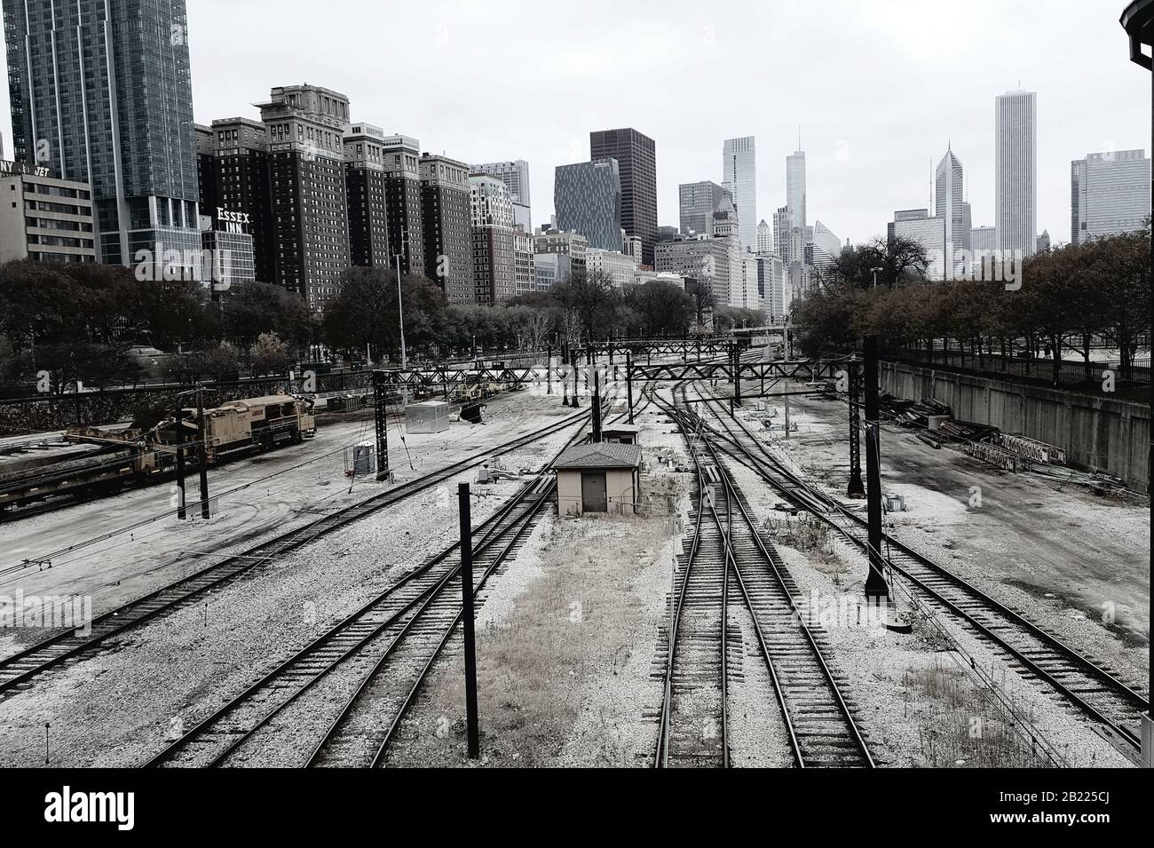 Chicago rail tracks hi-res stock photography and images - Alamy