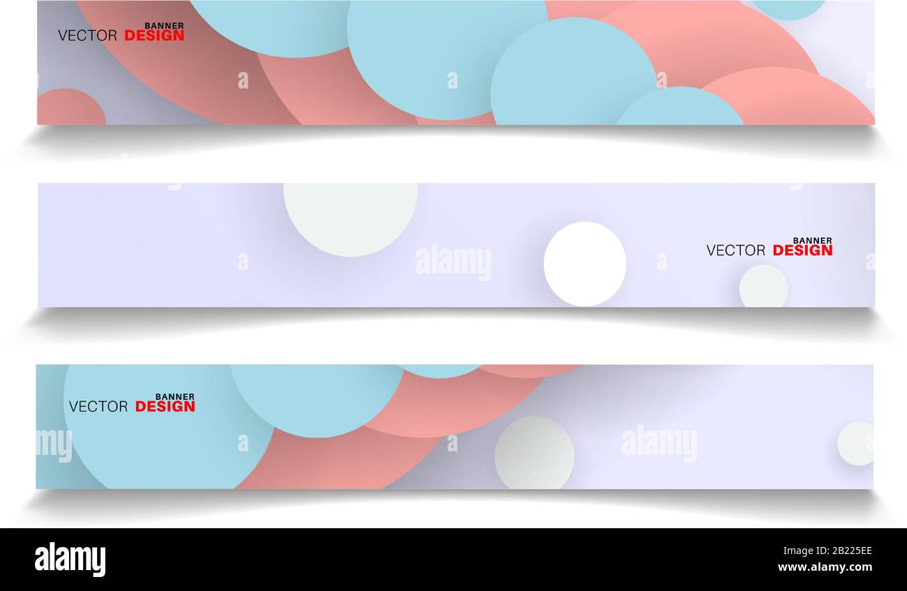A set of modern vector banners with a rectangular design background ...