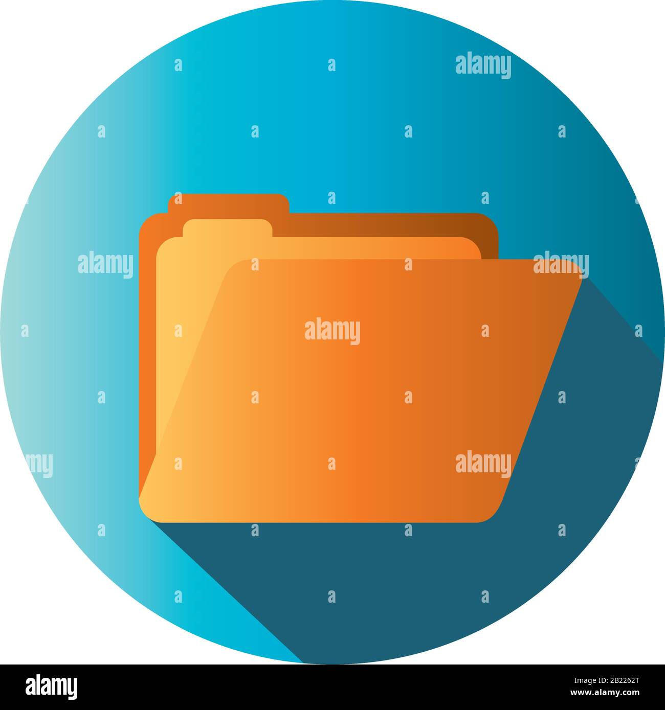 File block gradient style icon design, Document data archive storage organize business office ...