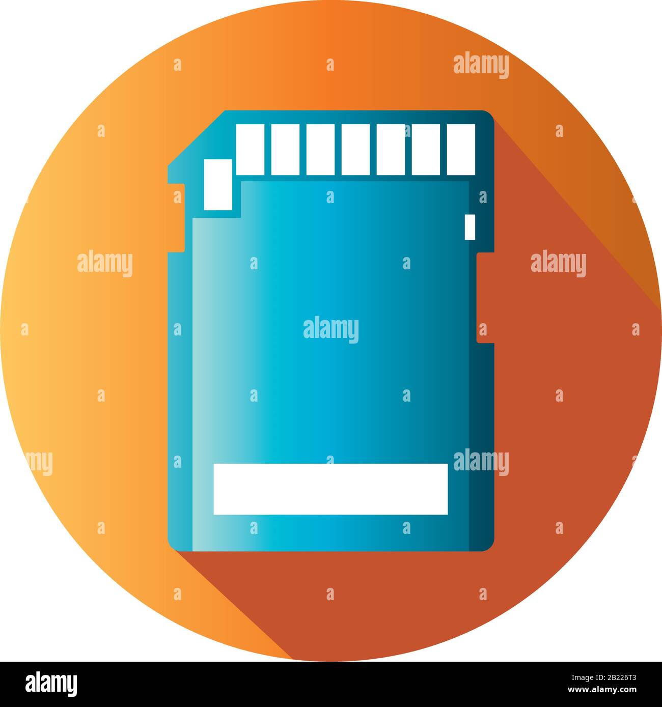 memory block gradient style icon design, Technology equipment hardware ...