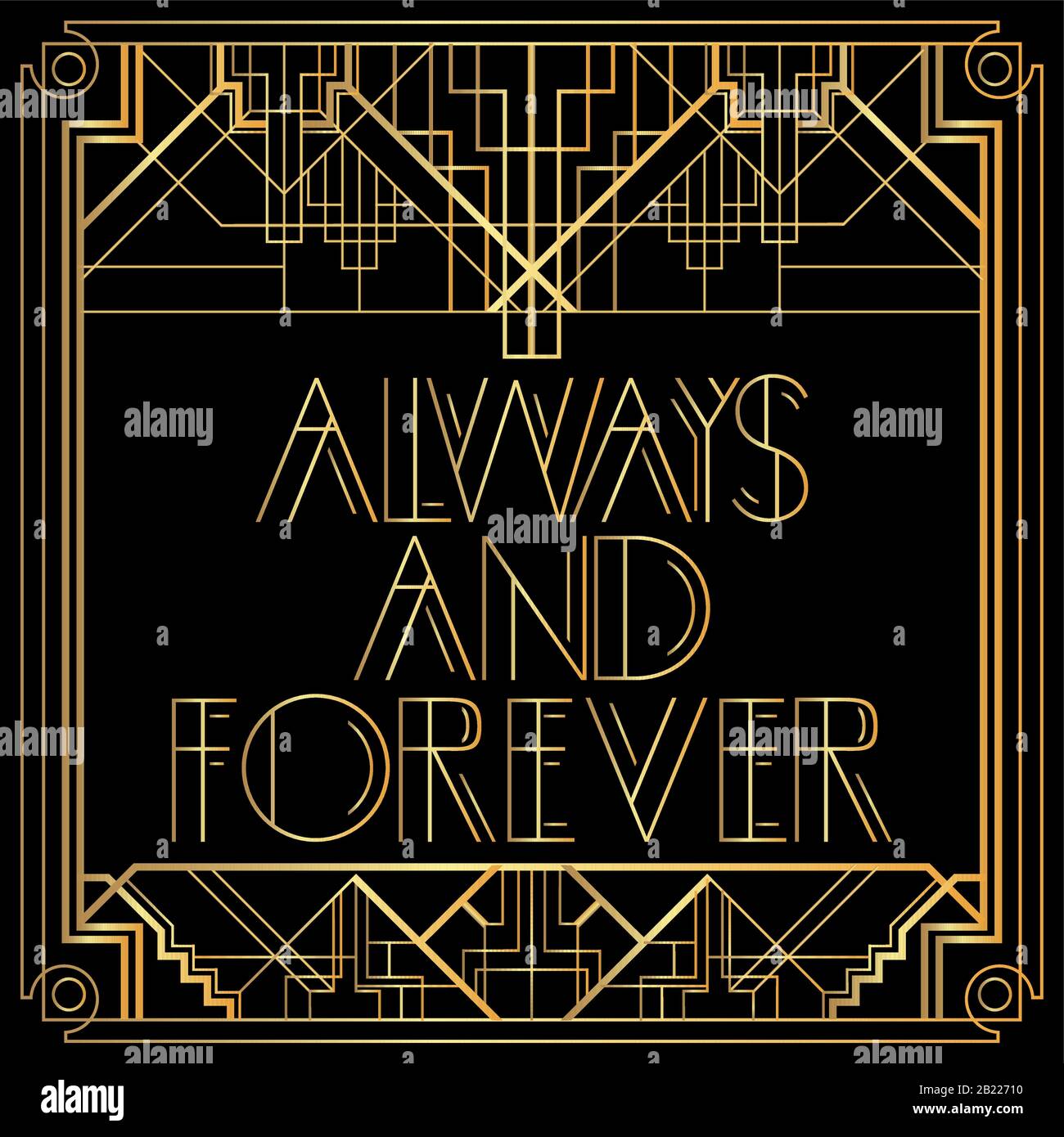 Always and forever Stock Vector Images - Alamy