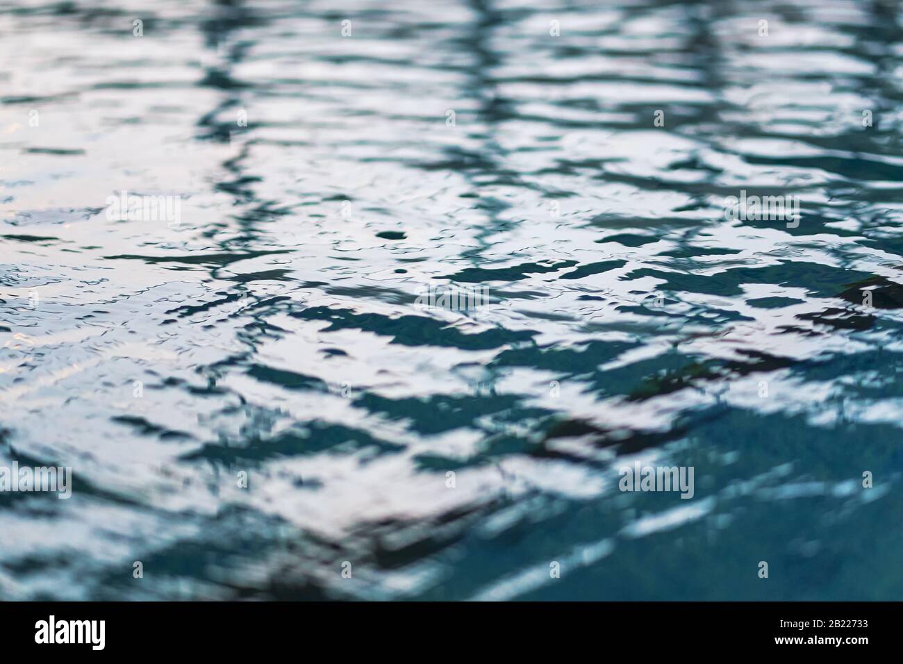 Closeup of water surface in indoor pool at hotel and spa Stock Photo ...