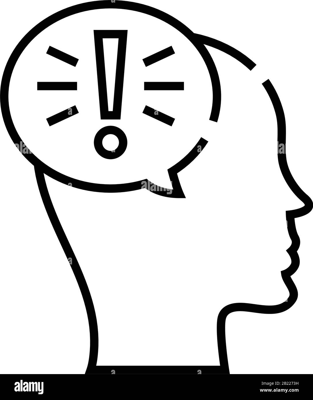 New solution line icon, concept sign, outline vector illustration ...