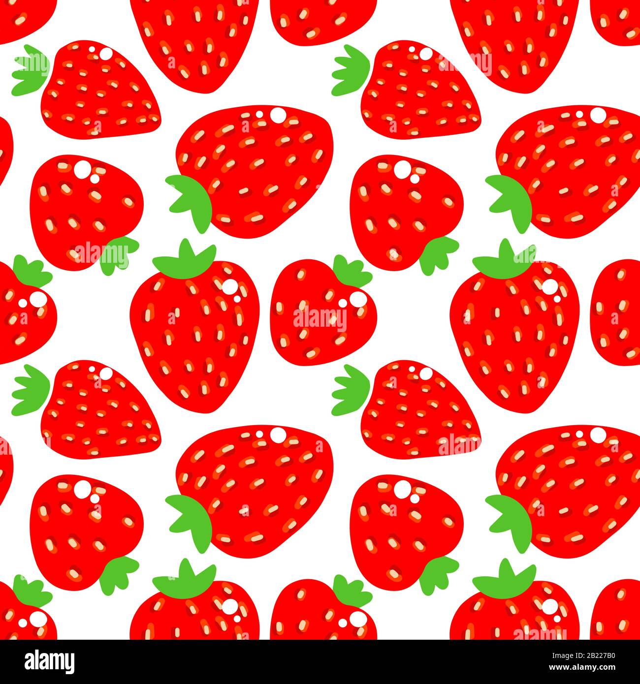 seamless strawberry pattern vector illustration Stock Vector Image ...