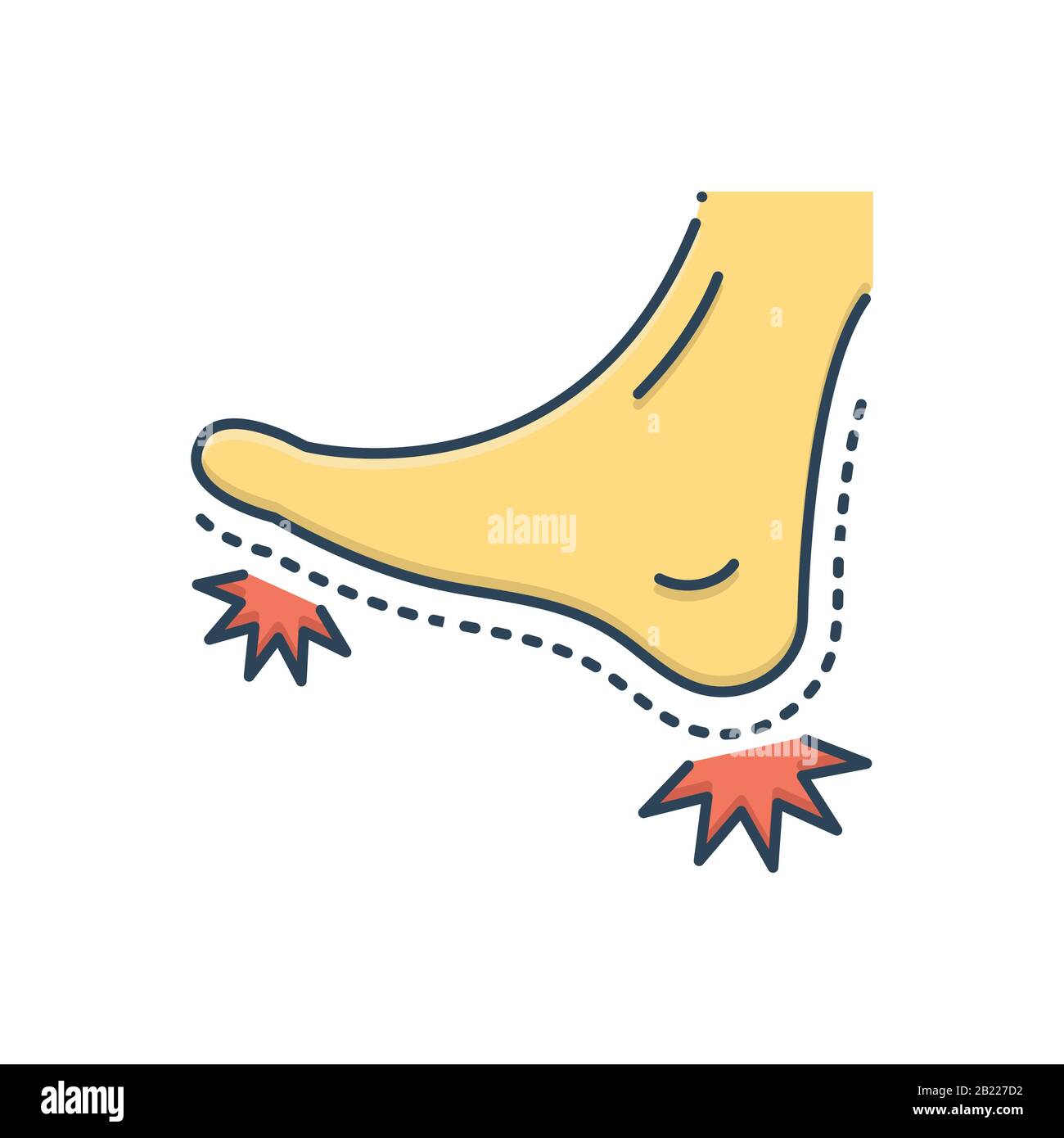 Foot pain icon Stock Vector Image & Art - Alamy