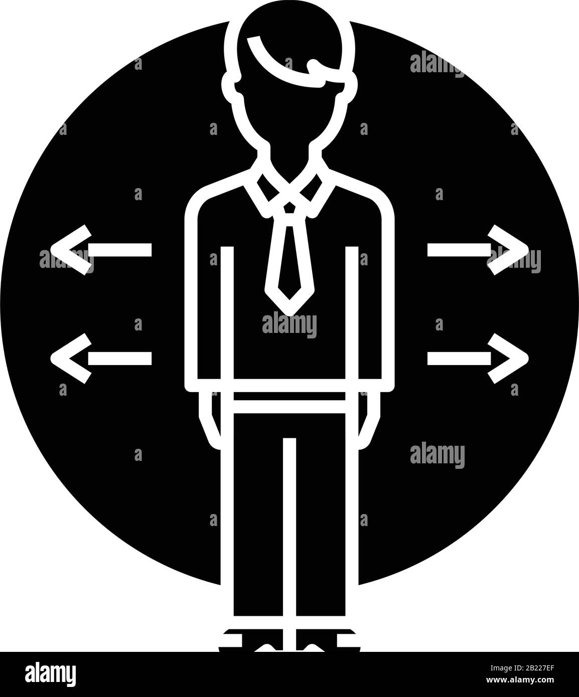 Different work black icon, concept illustration, vector flat symbol ...