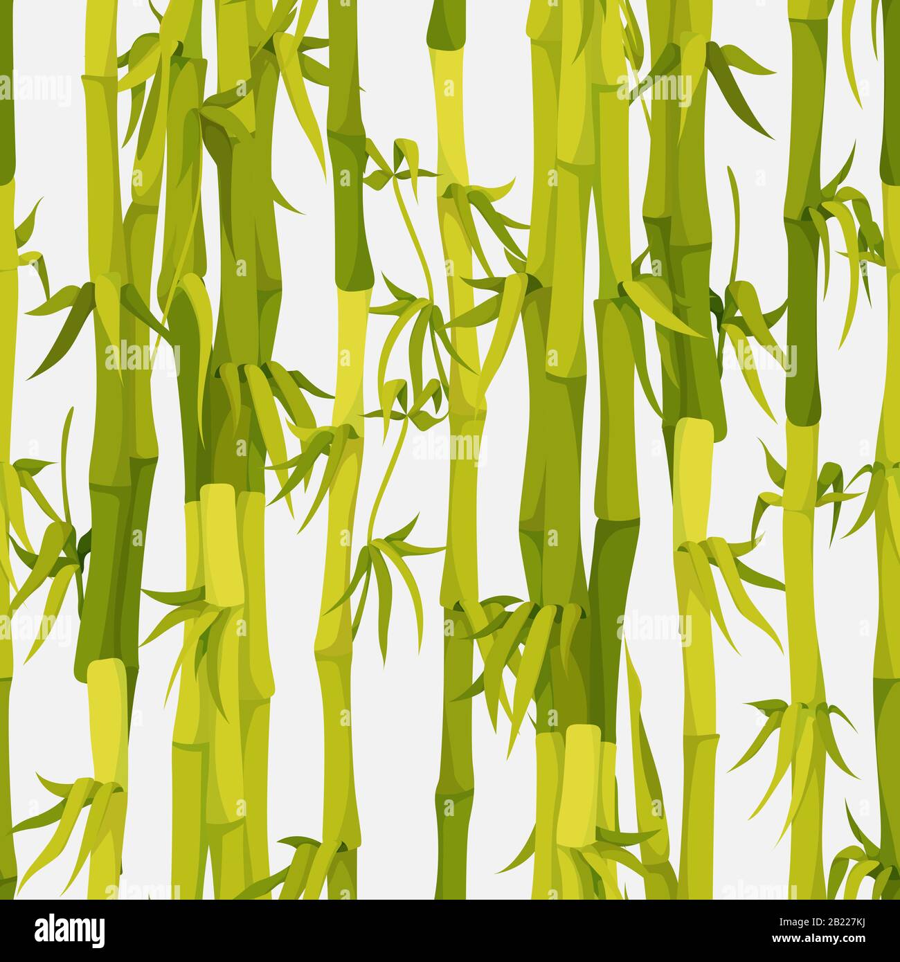 Vector background with green bamboo stems seamless pattern Stock Vector ...