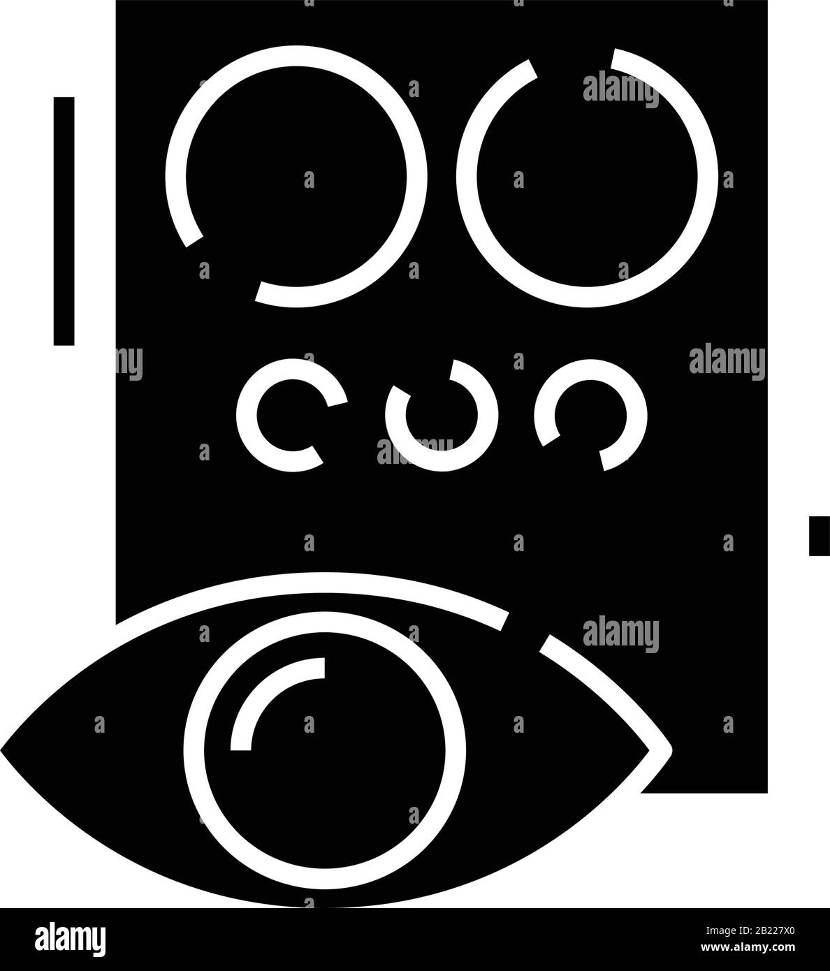 Eye illustration medical Black and White Stock Photos & Images - Alamy