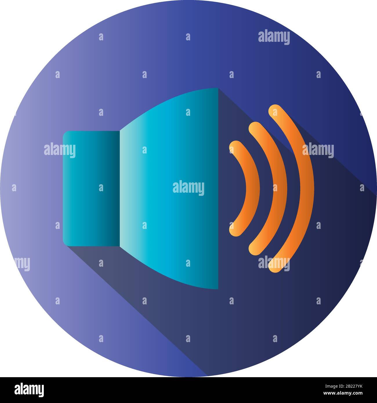 volume block gradient style icon design, Music sound melody song ...