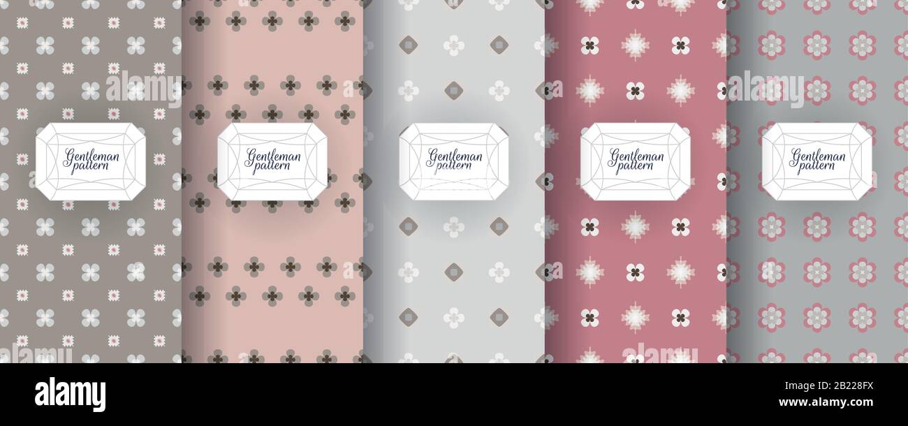 Set of seamless patterns for men s clothing, ties, tuxedos, t-shirts ...