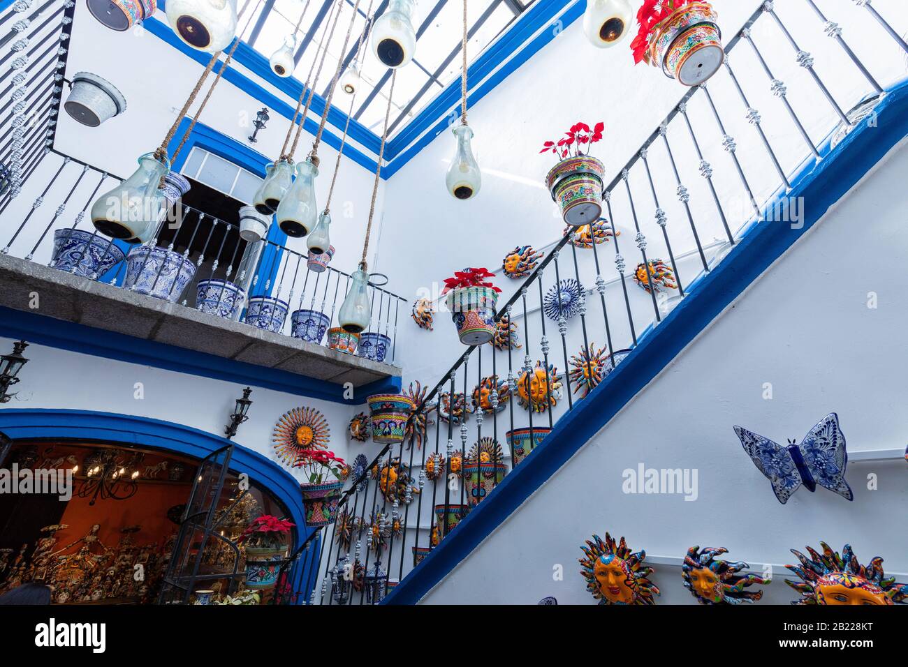 Colorful Mexican souvenirs for sale at local market, Latin America. Mexico Stock Photo - Alamy