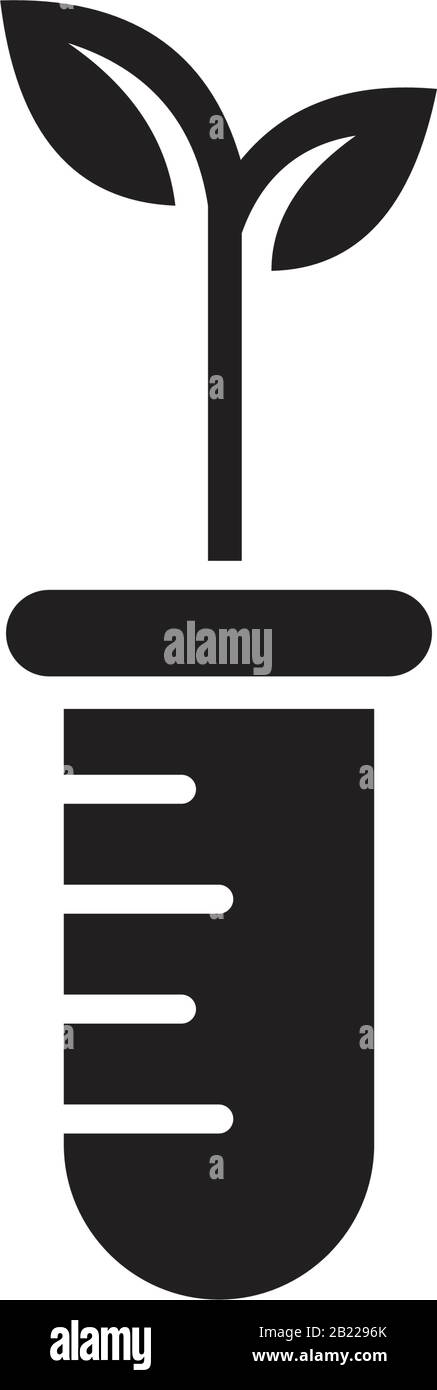 Botany Icon template black color editable. Botany Icon symbol Flat ...