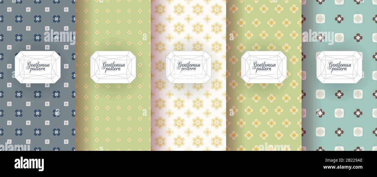 Set of seamless patterns for men s clothing, ties, tuxedos, t-shirts ...