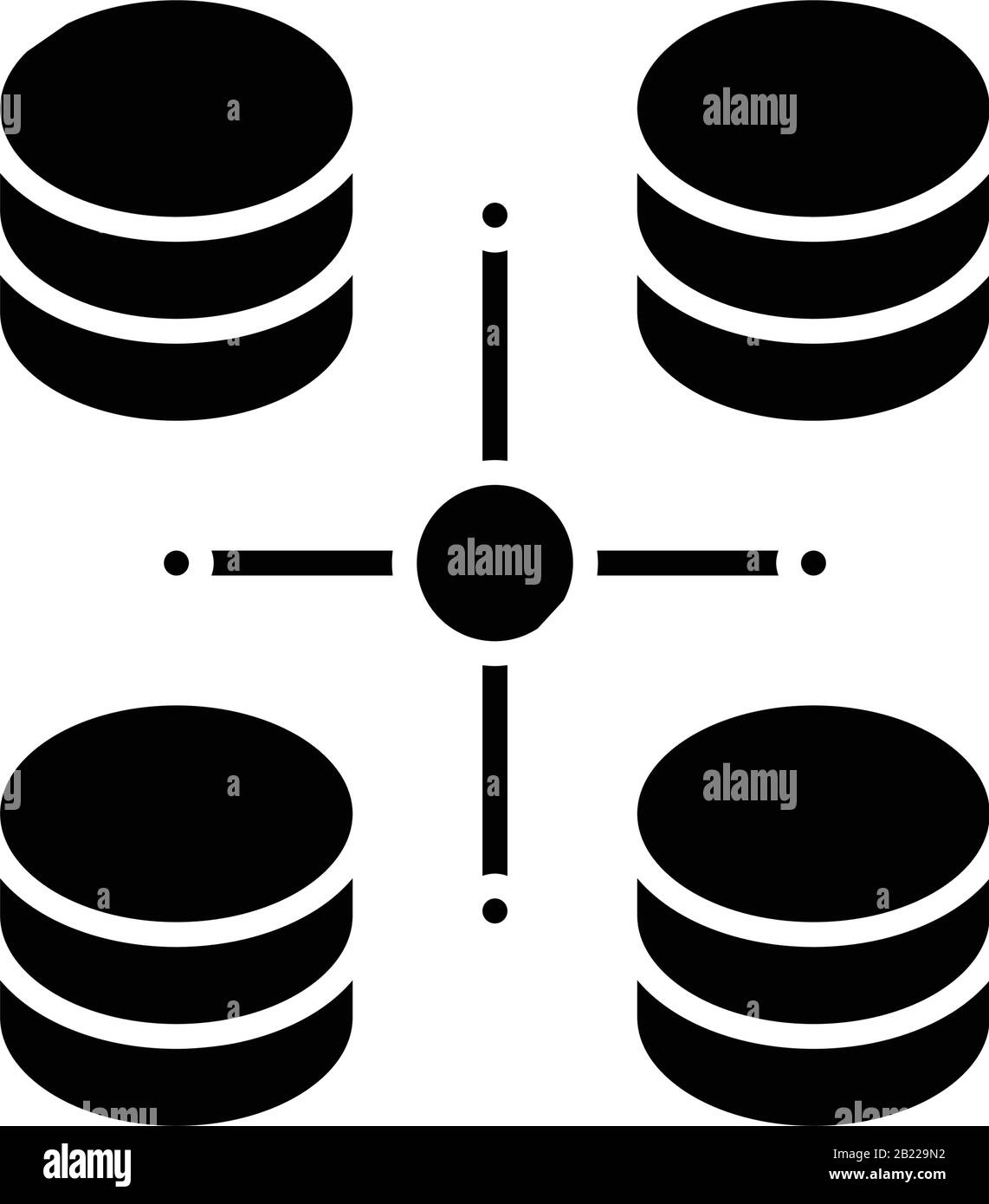 Division profits black icon, concept illustration, vector flat symbol, glyph sign Stock Vector ...