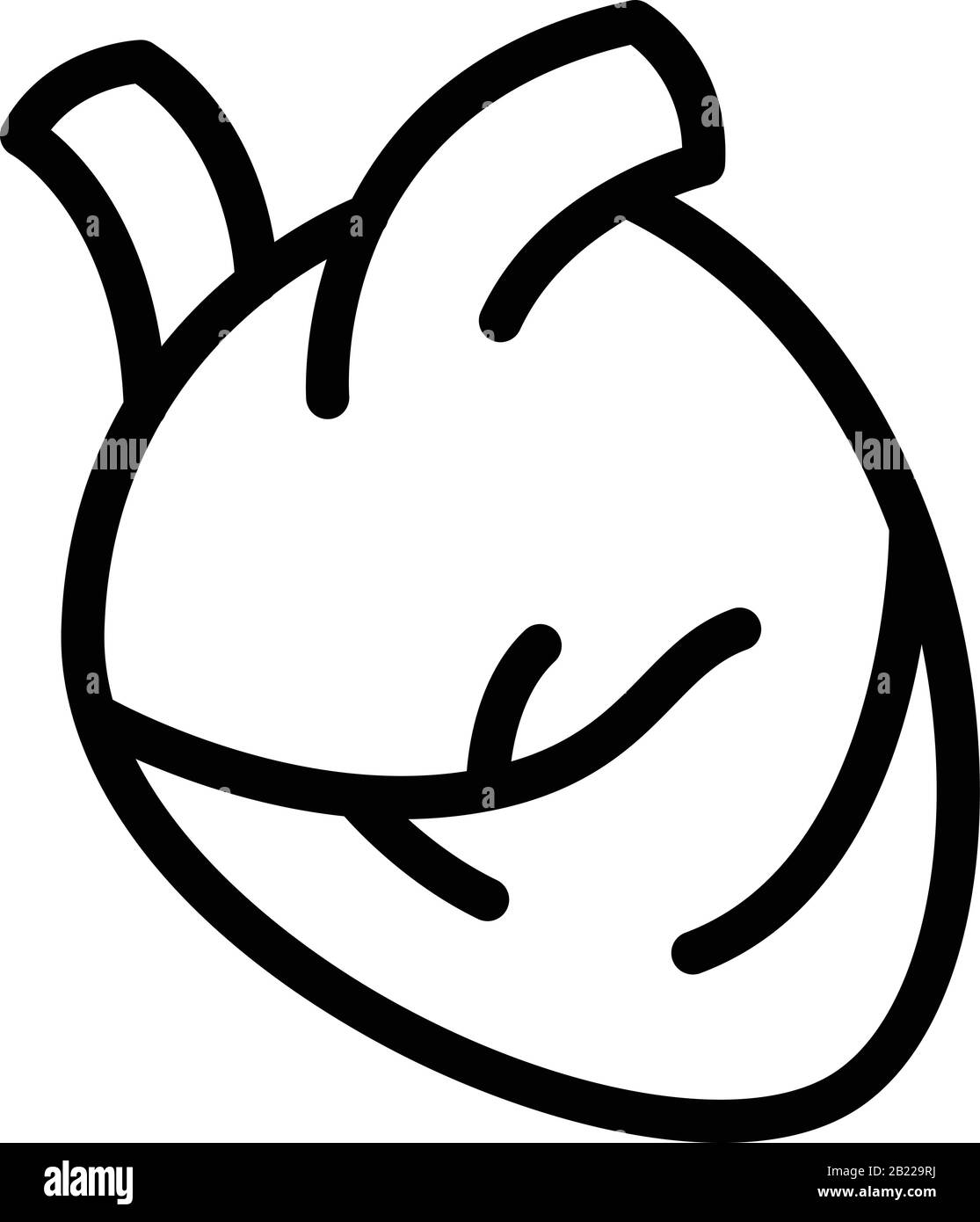 Anatomy human heart icon, outline style Stock Vector Image & Art - Alamy