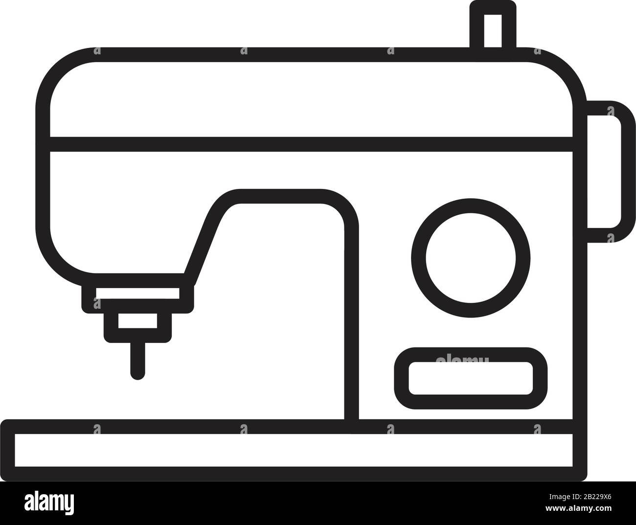 Sewing machine Icon template black color editable. Sewing machine Icon ...