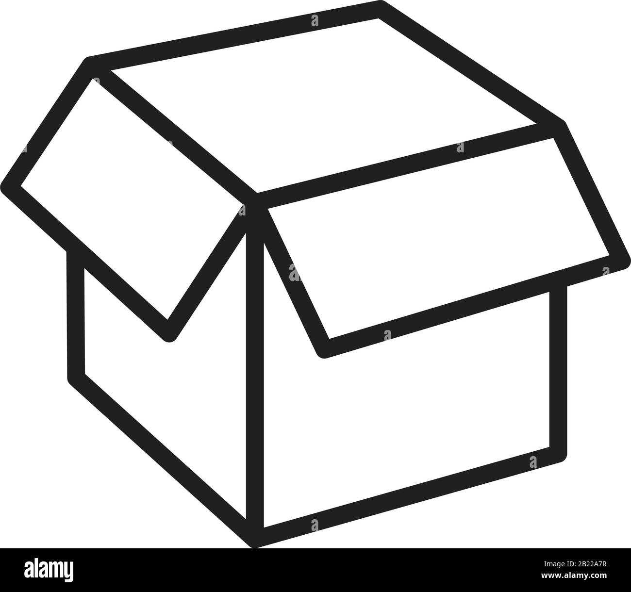 Box Icon template black color editable. Box Icon symbol Flat vector ...