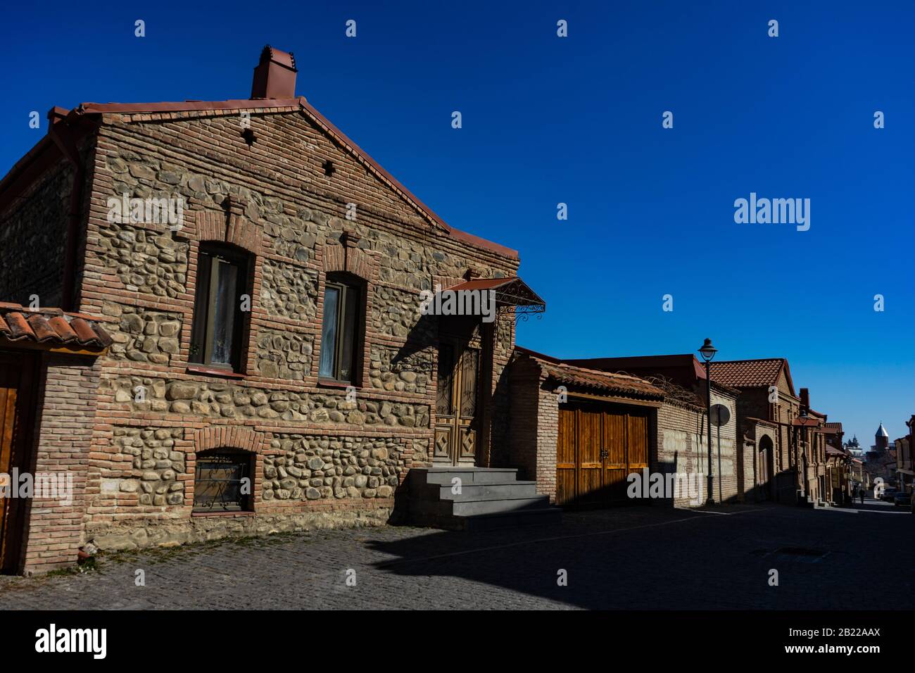26 FEBRUARY 2020, TELAVI, GEORGIA: Old central historical part of ...