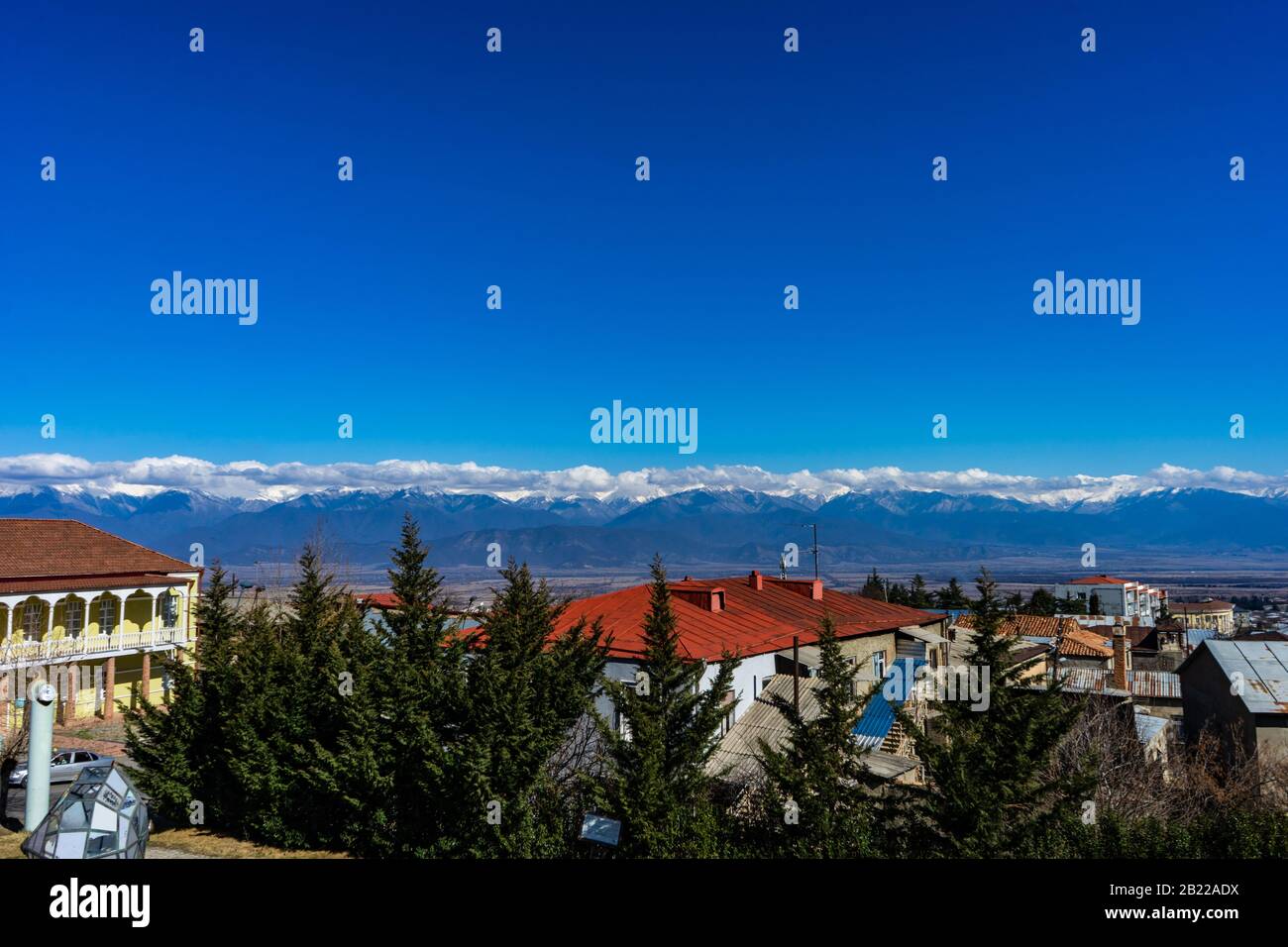 26 FEBRUARY 2020, TELAVI, GEORGIA: Old central historical part of ...