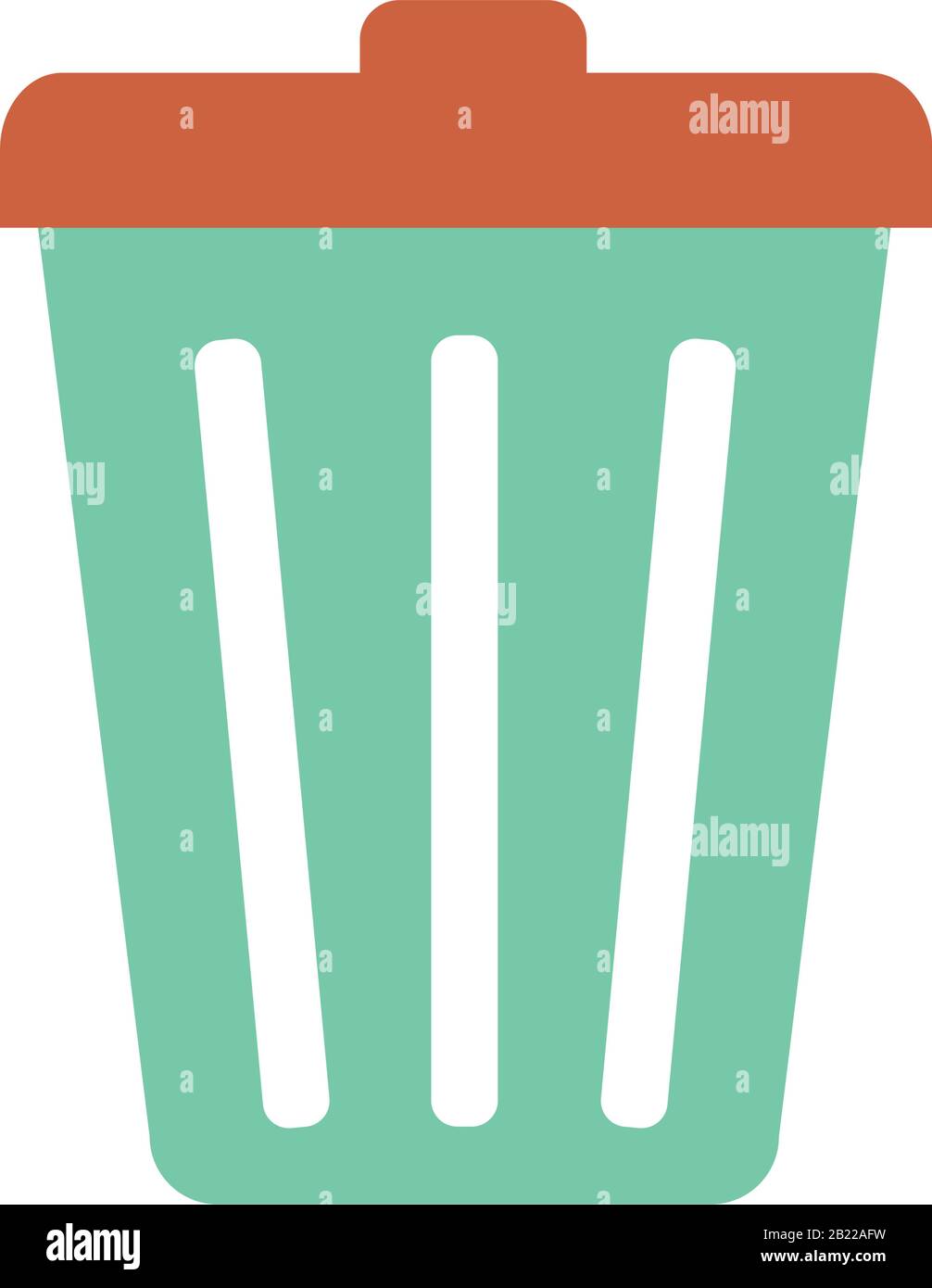 Isolated trash flat style icon vector design Stock Vector Image & Art ...