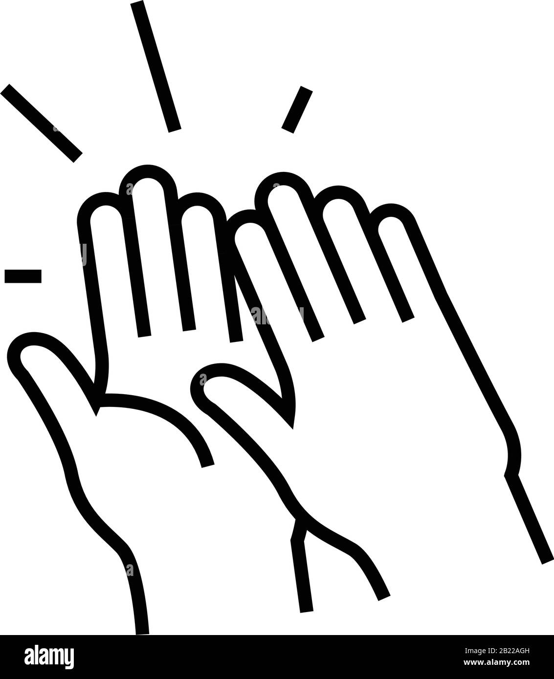 Clapping Hands Coloring Page