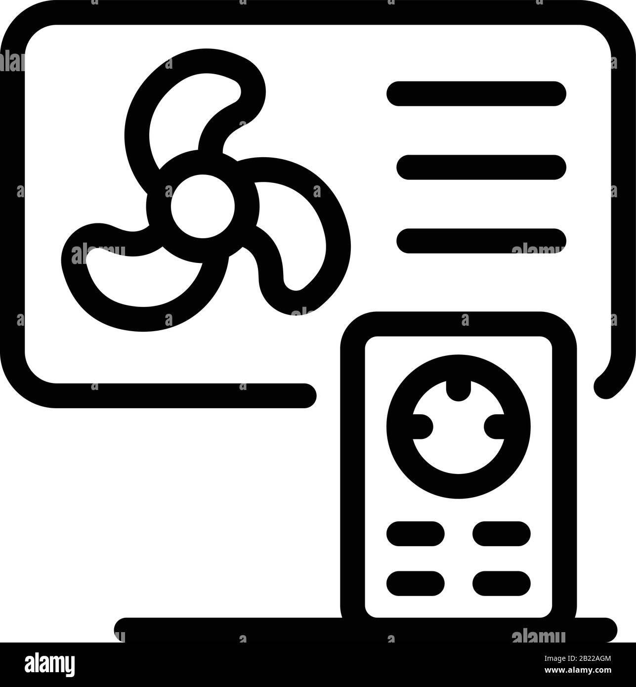 Air conditioning icon, outline style Stock Vector Image & Art - Alamy
