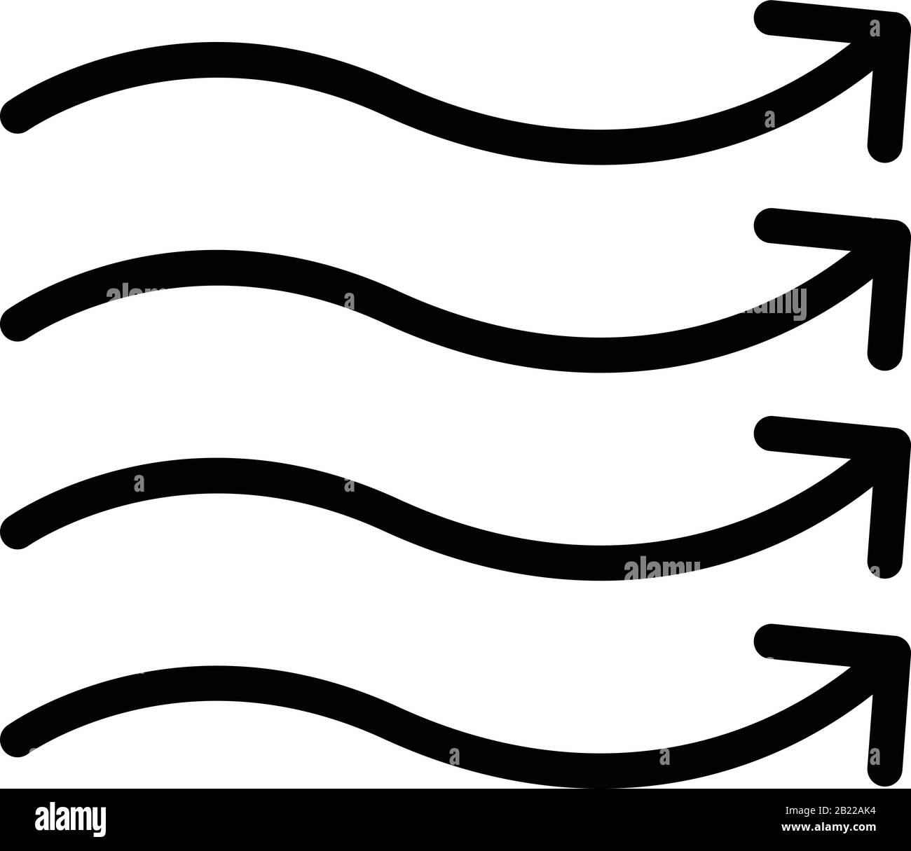 Curved arrows right icon, outline style Stock Vector Image & Art - Alamy