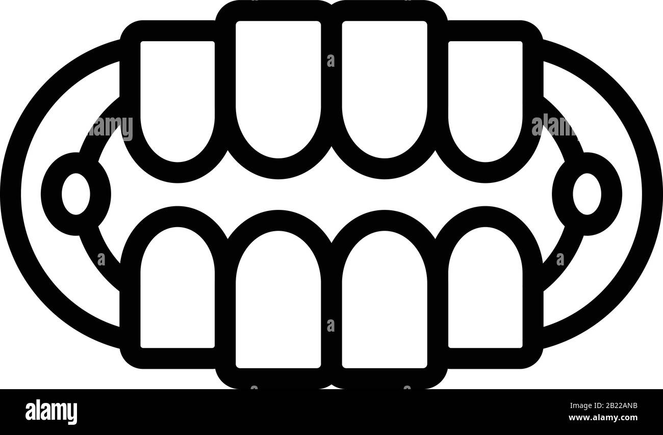 False jaw icon, outline style Stock Vector Image & Art - Alamy