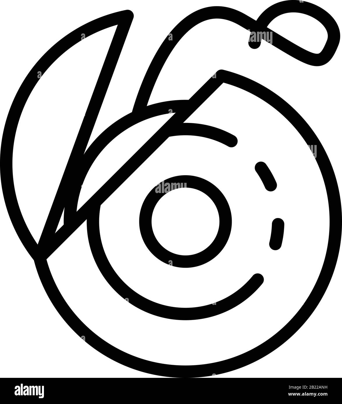 Line drawing dental floss Stock Vector Images - Alamy