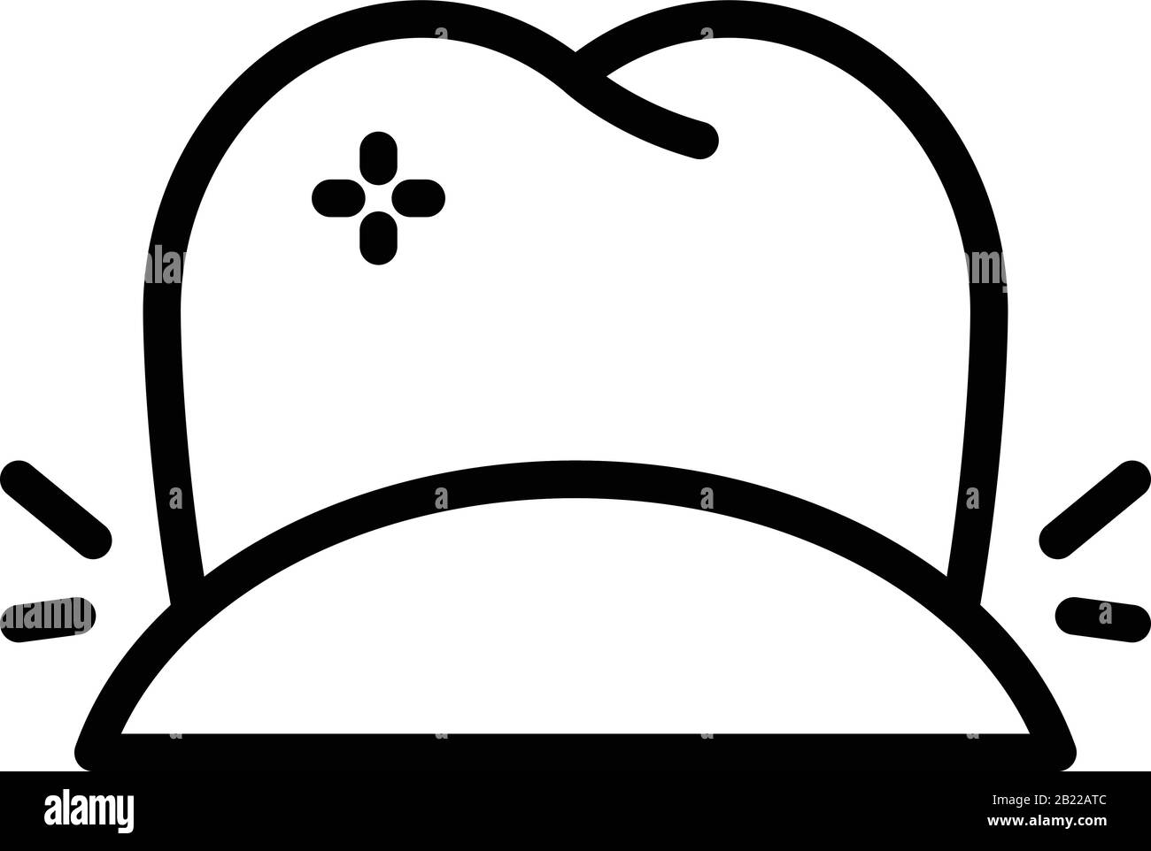 Tooth and gum icon, outline style Stock Vector Image & Art - Alamy
