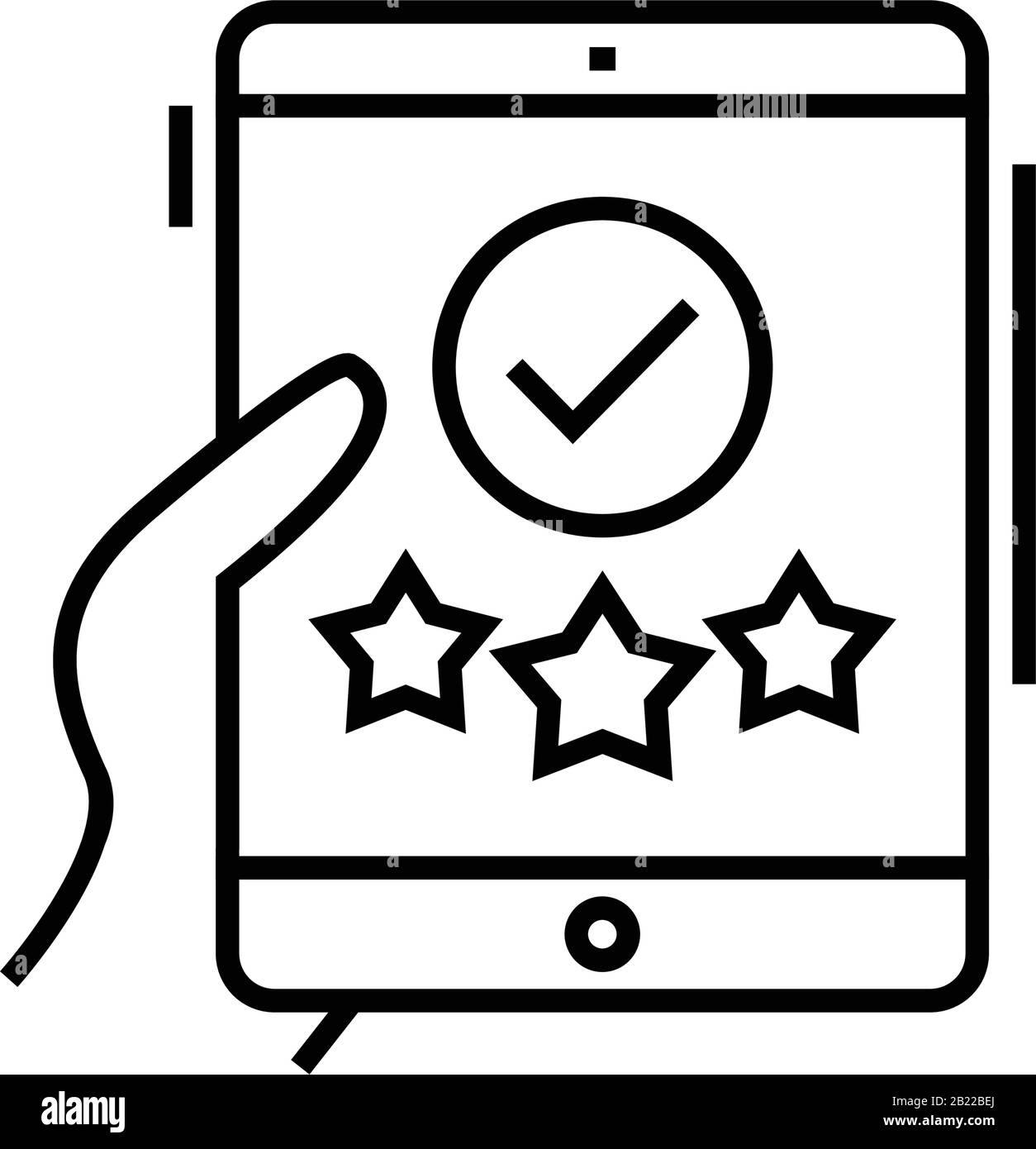 Needful choise line icon, concept sign, outline vector illustration ...