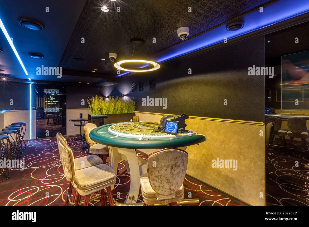 Inside interior poker table hi-res stock photography and images - Alamy