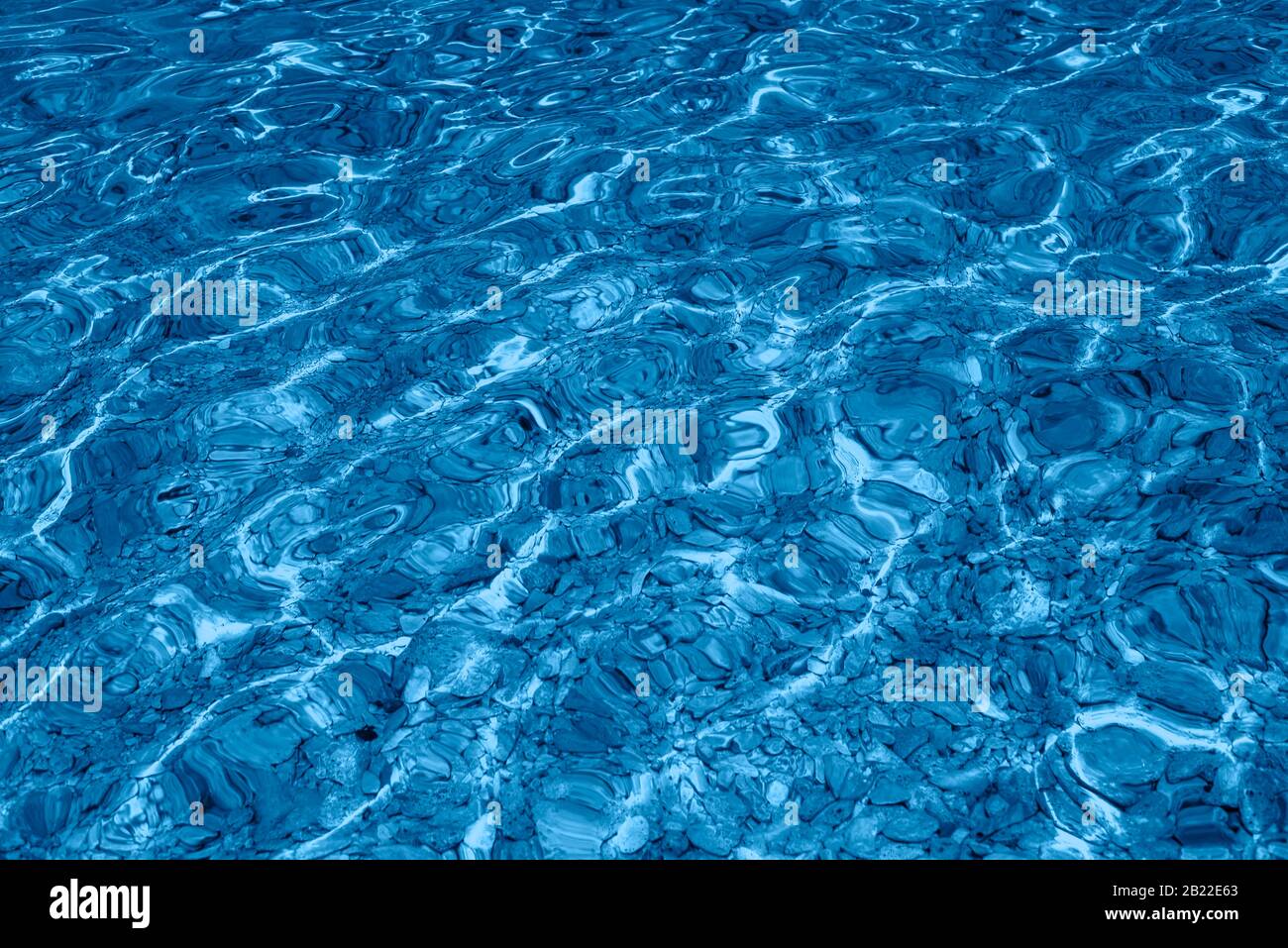 Pool water background. Ripples on blue transparent water in swimming ...
