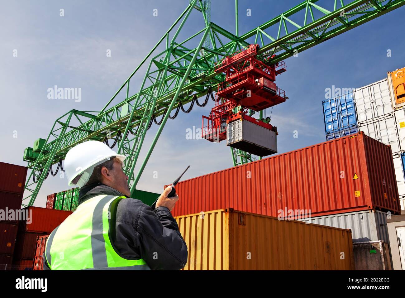forwarding manager worker controlling container terminal,harbour ...