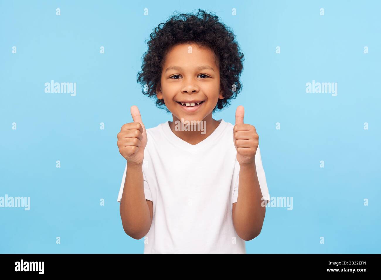 Kid Smiling Thumbs Up