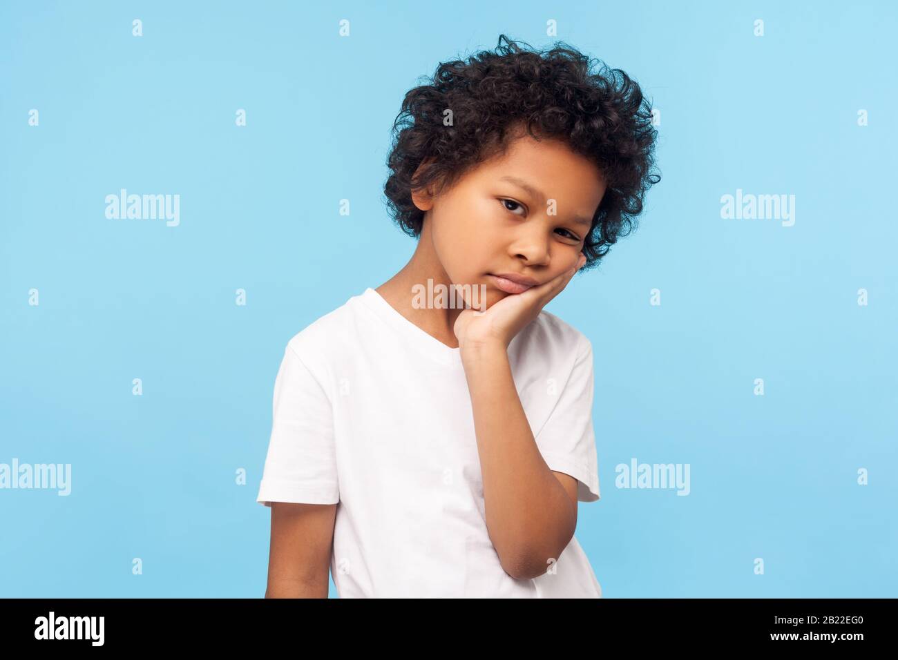 African boy thinking child hi-res stock photography and images - Alamy