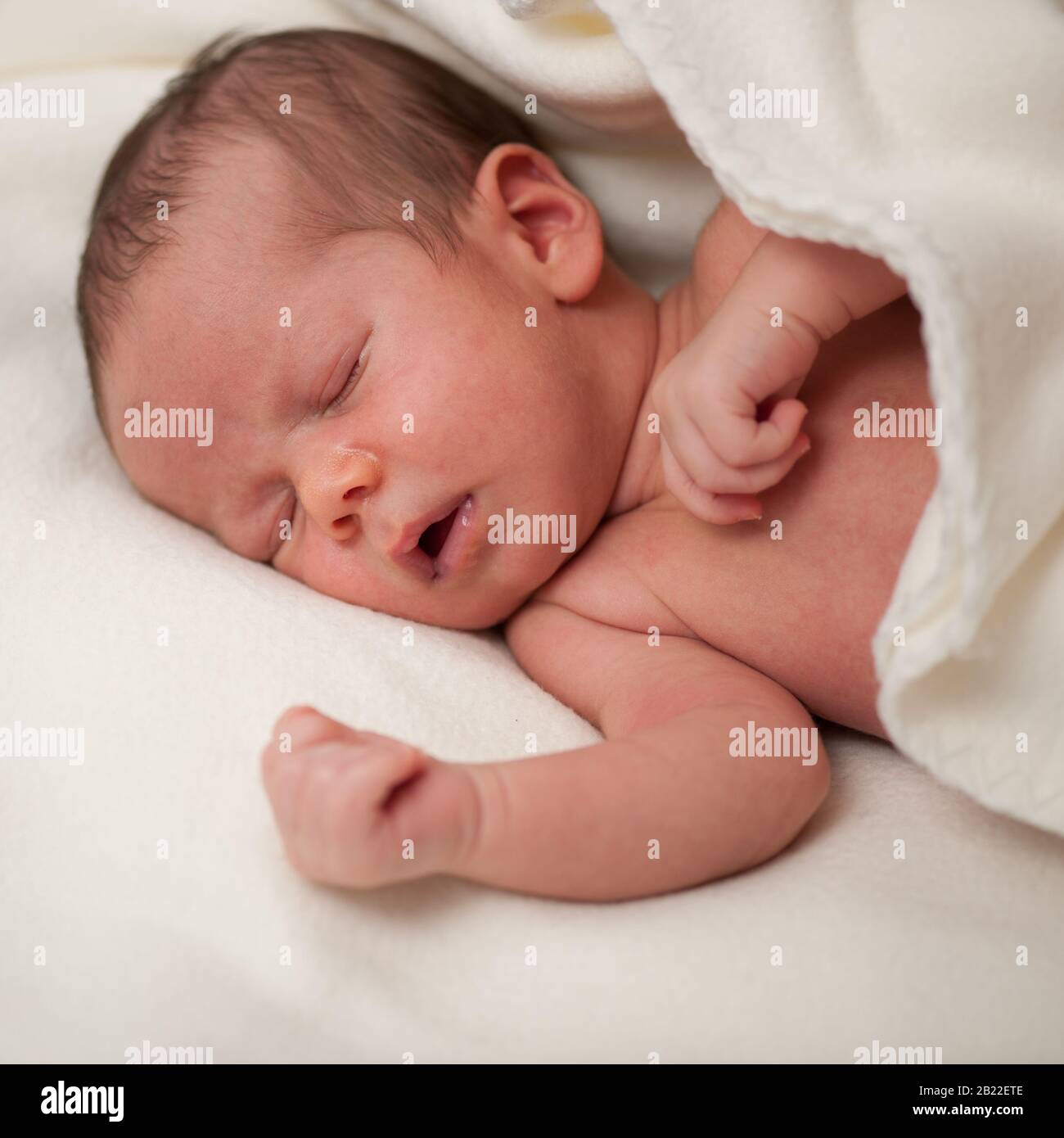 adorable New born baby sleep Stock Photo - Alamy