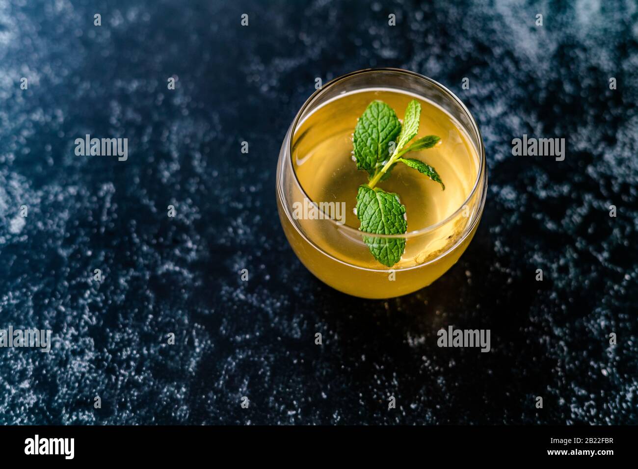 Homemade Traditional Healthy Fermented Raw Kombucha Tea with Mint ...