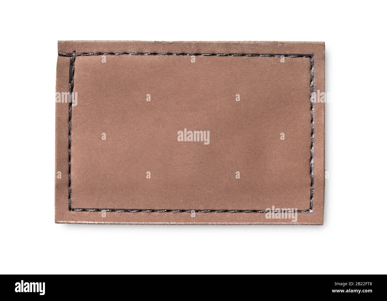 Blank jeans label isolated on white with clipping path Stock Photo - Alamy