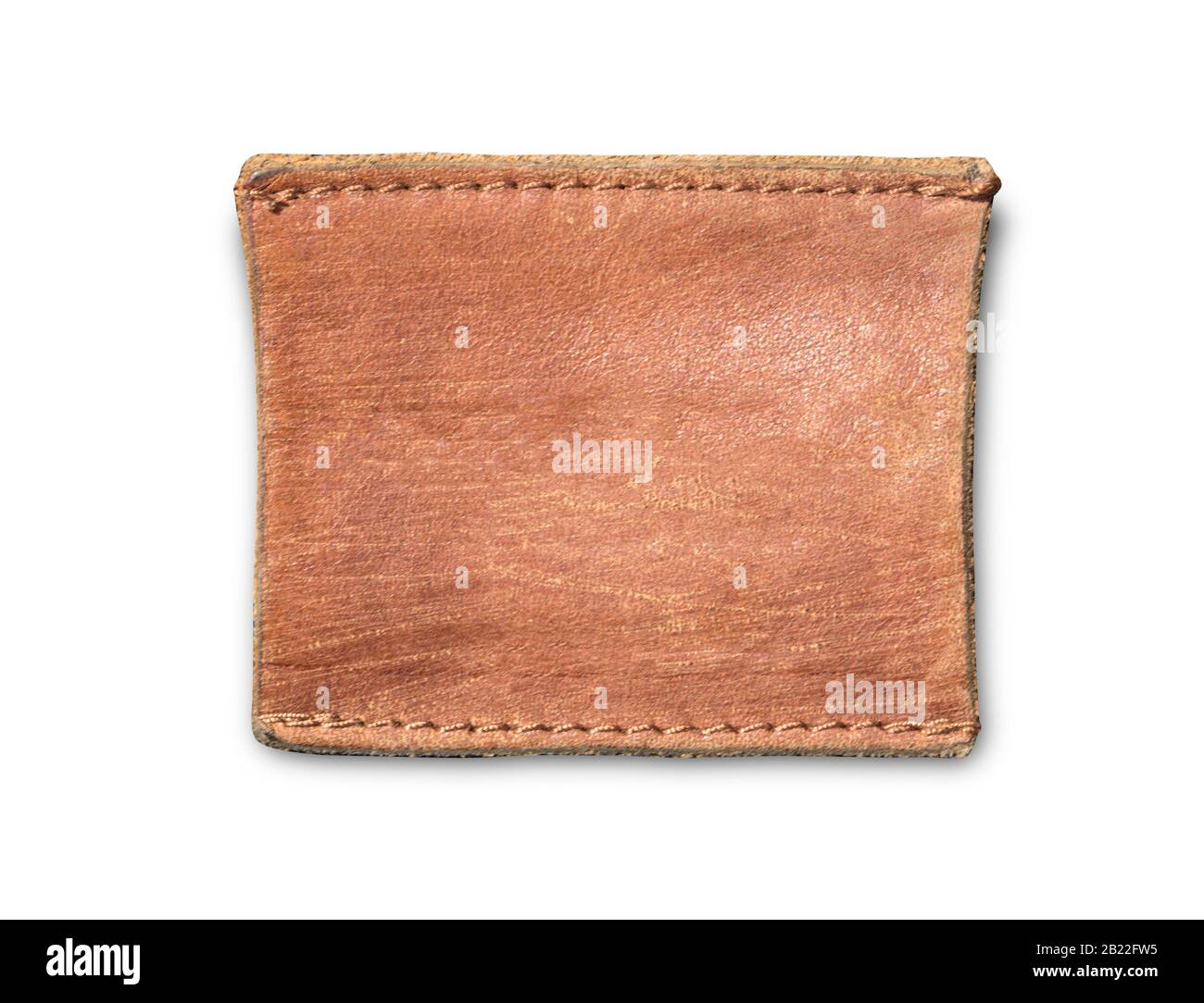 Blank jeans label isolated on white with clipping path Stock Photo - Alamy