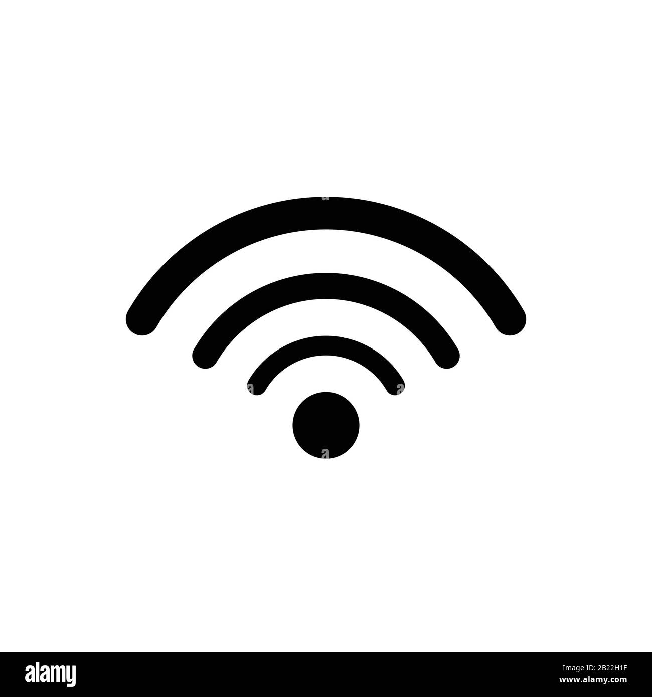 Wireless wifi or sign for remote internet access icon vector on white ...